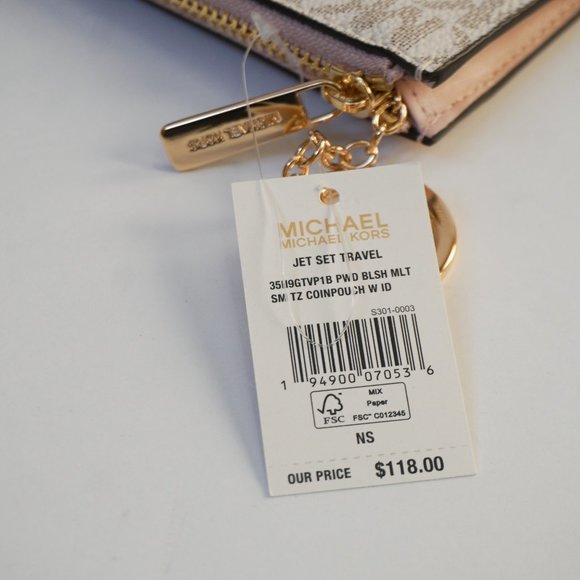 Michael Kors | Bags | Michael Kors Jet Set Travel S Tz Coin Pouch With ...